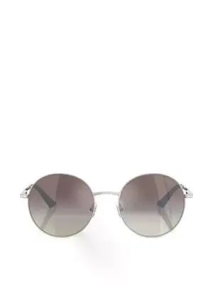 JIMMY CHOO Glitter-detail Round-frame Sunglasses
