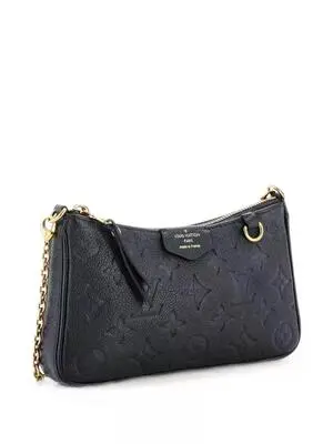 LOUIS VUITTON Easy Pouch On Strap Monogram Empreinte Leather Shoulder Bag - Black