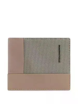 PIQUADRO Logo-plaque Bi-fold Wallet - Neutrals