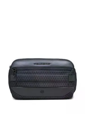 PIQUADRO Geometric-pattern Belt Bag