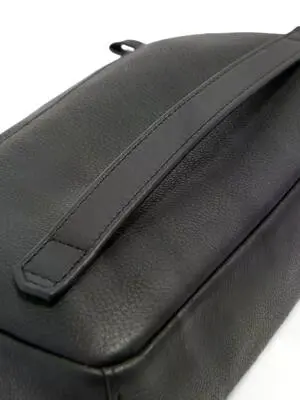 PIQUADRO Logo-plaque Pebbled Wash Bag