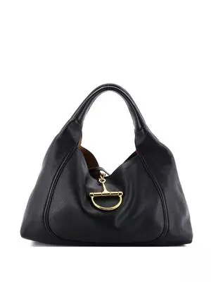 Gucci Softbit Leather Maxi Hobo Bag - Black