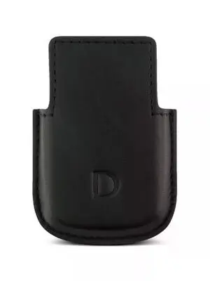 S.t. Dupont Logo-embossed Leather Lighter Case - Black