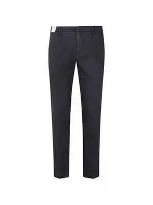 ENTRE AMIS Straight-leg Chino Trousers - Blue