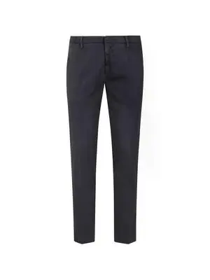 ENTRE AMIS Straight-leg Chino Trousers - Blue