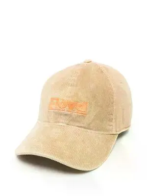 FLOYD Logo-embroidered Corduroy Baseball Cap Neutrals