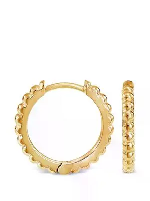 DOWER & HALL Medium Huggie Hoop Earrings - Gold
