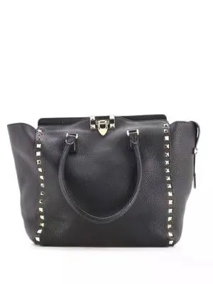 Valentino Garavani Rockstud Rigid Leather Medium Tote Bag