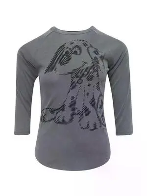 OPEN YY Dalmatian Doodle-print T-shirt - Grey