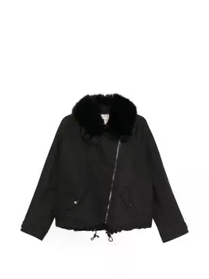 VALENTINI 1972 Faux-fur-trim Jacket - Black