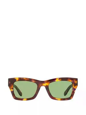 FERRAGAMO Tortoiseshell-effect Square-frame Sunglasses - Brown