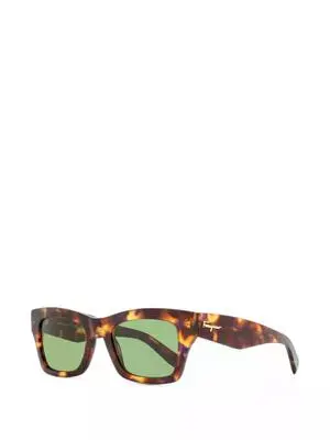 FERRAGAMO Tortoiseshell-effect Square-frame Sunglasses