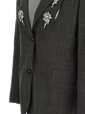 Simone Rocha Embellished Prince Of Wales Check Jacket