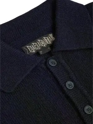 BARACUTA Argyle-intarsia Polo-collar Sweater