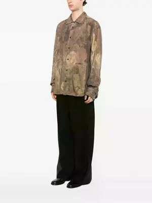 ZIGGY CHEN Graphic-print Cotton Shirt
