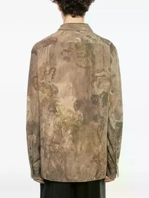 ZIGGY CHEN Graphic-print Cotton Shirt