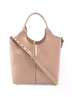 TOD'S 2010s Vertical-seam Tote Bag - Neutrals