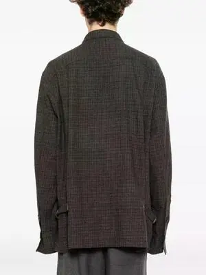 ZIGGY CHEN Checked Wool Shirt