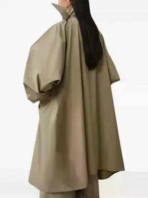 LESS A-line Raglan-sleeve Trench Coat