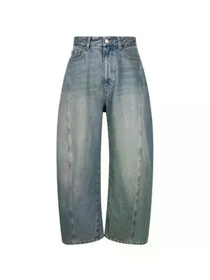 LESS Barrel-leg Jeans - Blue
