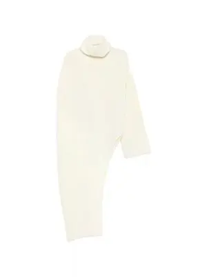 THELATEST Asymmetric Ribbed-knit Sweater - Neutrals