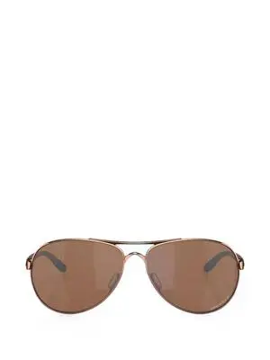 Oakley Feedback Polarised Aviator Sunglasses - Pink