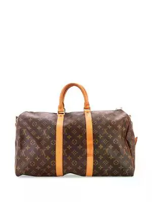 LOUIS VUITTON Keepall Bandouliere Bag Monogram Canvas 45 Travel Bag - Brown