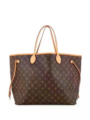 LOUIS VUITTON Neverfull Monogram Canvas Gm Tote Bag - Brown