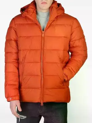 SAVE THE DUCK Hooded Padded Jacket - Orange
