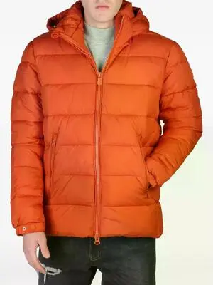 SAVE THE DUCK Hooded Padded Jacket - Orange