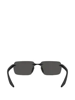 Prada Rimless Rectangle-frame Sunglasses
