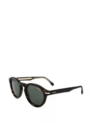 Carrera Eyewear Tortoiseshell-effect Round-frame Sunglasses - Black