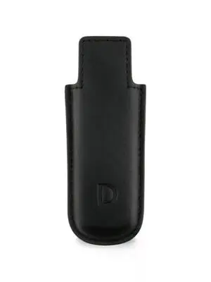 S.t. Dupont Logo-embossed Leather Lighter Case - Black