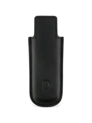 S.t. Dupont Logo-embossed Leather Lighter Case - Black