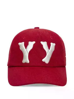 OPEN YY Logo-embroidered Baseball Cap - Red