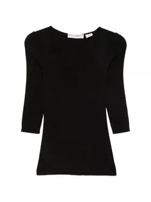 Dolce & Gabbana 2000s Ribbed-knit Sweater - Black