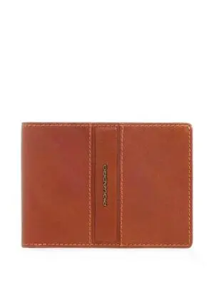 PIQUADRO Logo-plaque Wallet - Brown