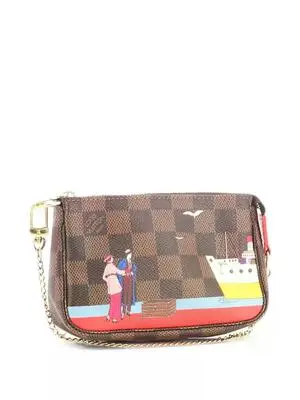 LOUIS VUITTON Pochette Accessoires Limited Edition Damier Mini Clutch Bag
