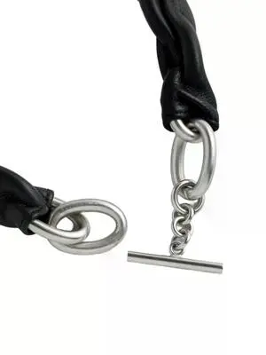 MAISON MARGIELA Leather-wrapped Chain Necklace