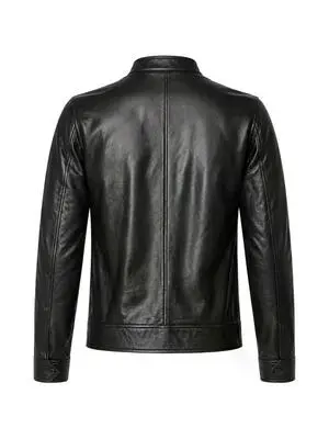Dolce & Gabbana Zip-up Leather Jacket - Black