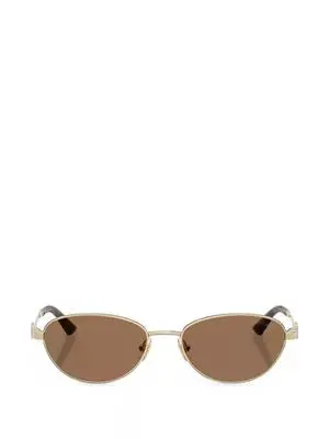 JIMMY CHOO Oval-frame Sunglasses - Gold