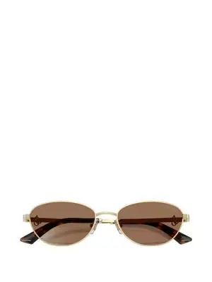 JIMMY CHOO Oval-frame Sunglasses - Gold