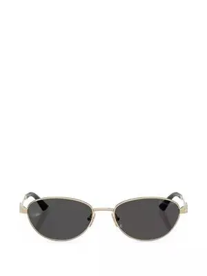 JIMMY CHOO Oval-frame Sunglasses - Gold