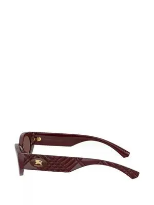 Burberry Quilted Knight Stamp Sunglasses - Red