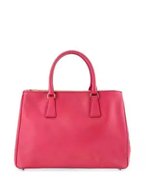 Prada Double Zip Lux Saffiano Leather Medium Tote Bag