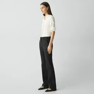 Theory Flared Pant, 29 In Good Wool - Black