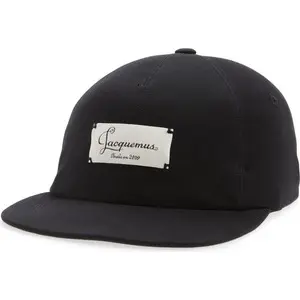 Jacquemus La Casquette Montaigne Baseball Cap - Black