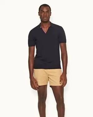 Orlebar Brown Horton Tipping Tailored-fit Polo Shirt - Night Iris
