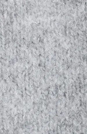 WAYF Shiloh Polo Sweater - Heather Grey