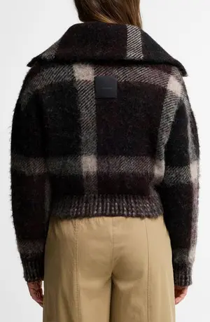 Barbour Carville Plaid Knitted Jacket